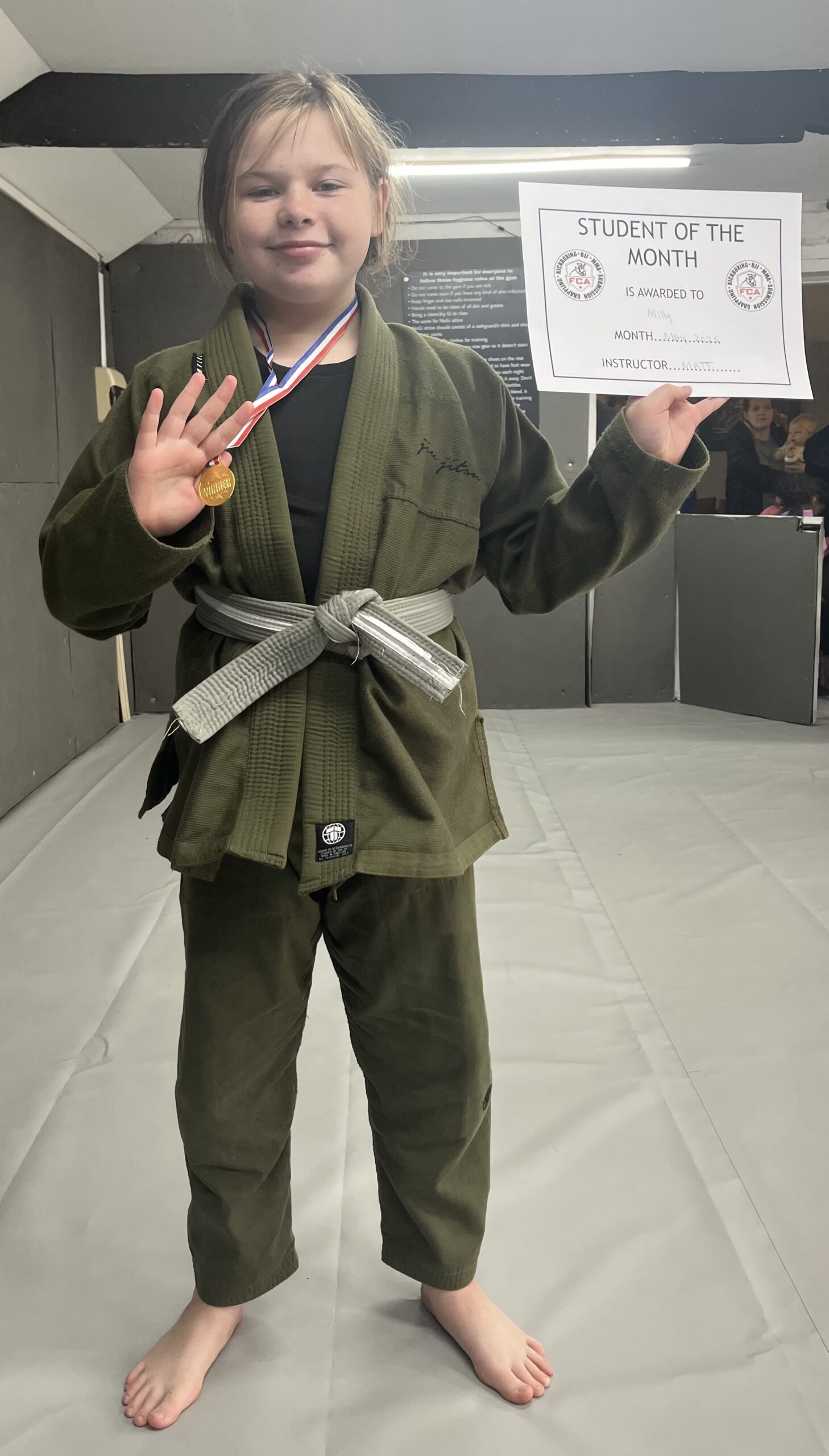 Student of the Month BJJ - Freestyle combat academy